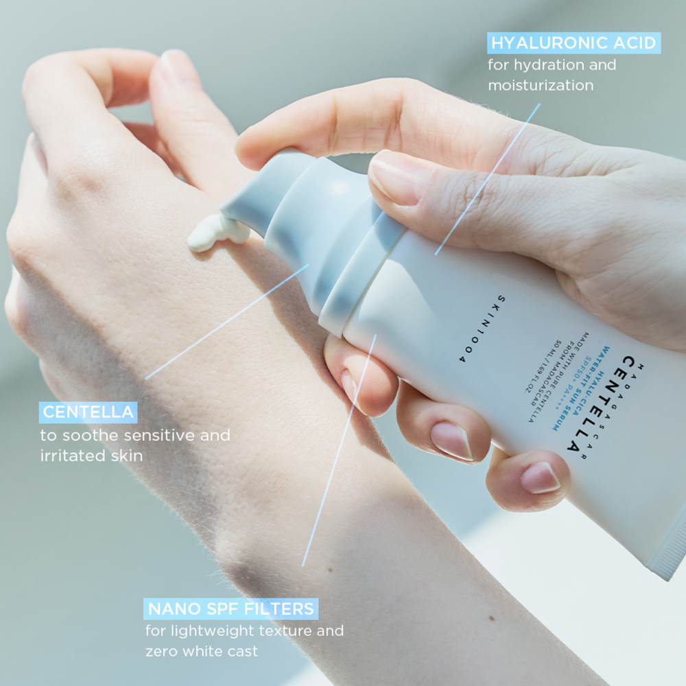 Skin1004 Madagascar Centella Hyalu-Cica Water-Fit Sun Serum SPF 50+/PA ...